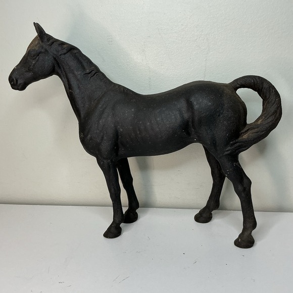 Accents | Vintage Cast Iron Horse Figure Door Stop | Poshmark